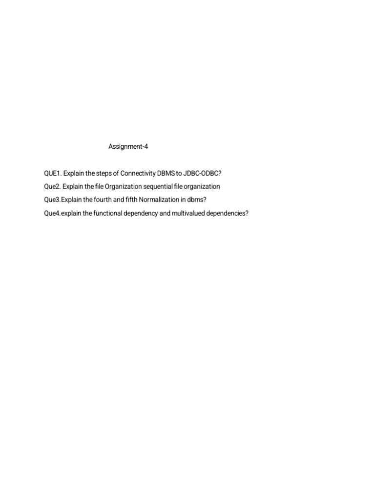 Assignment No 4 | PDF