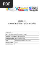 Peroxide Value Determination in Oils | PDF | Titration | Chemistry