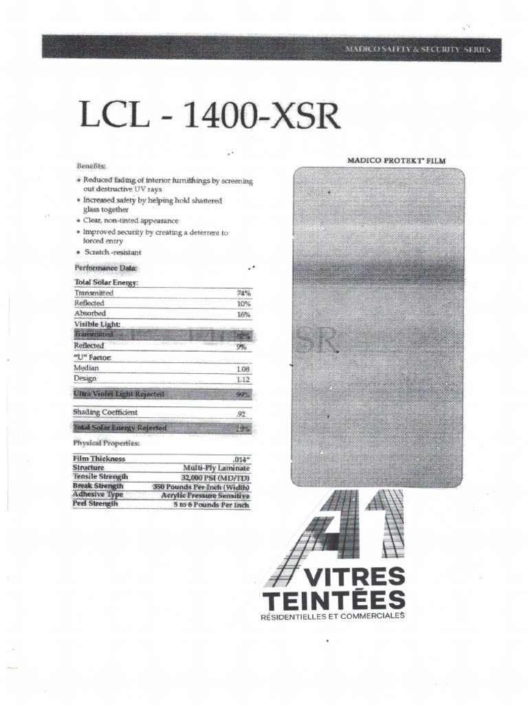 Madico cl1400 | PDF