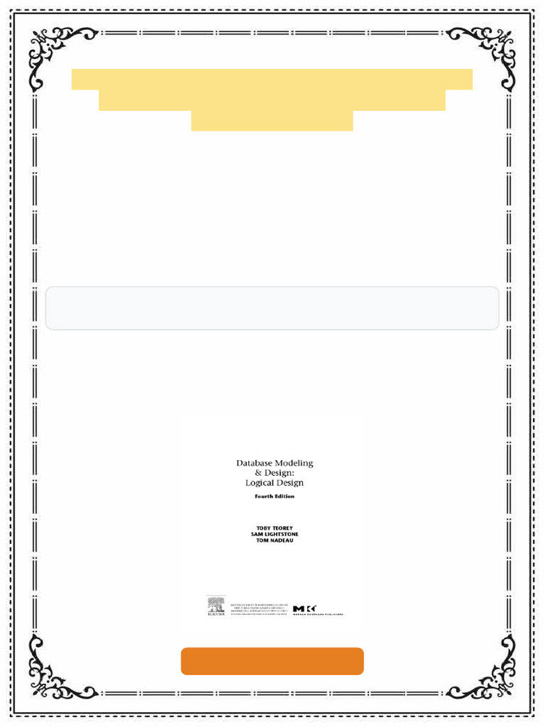 Database modeling design logical design 4th ed Edition Toby J Teorey ...