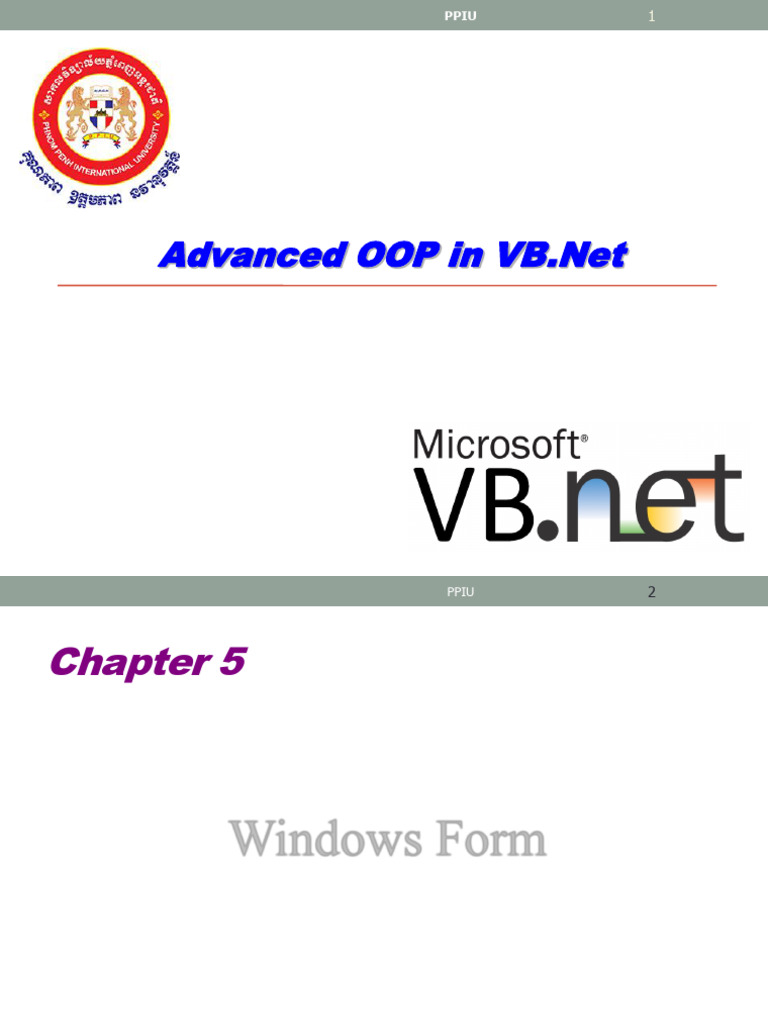 Chapter5 Windows Form | PDF