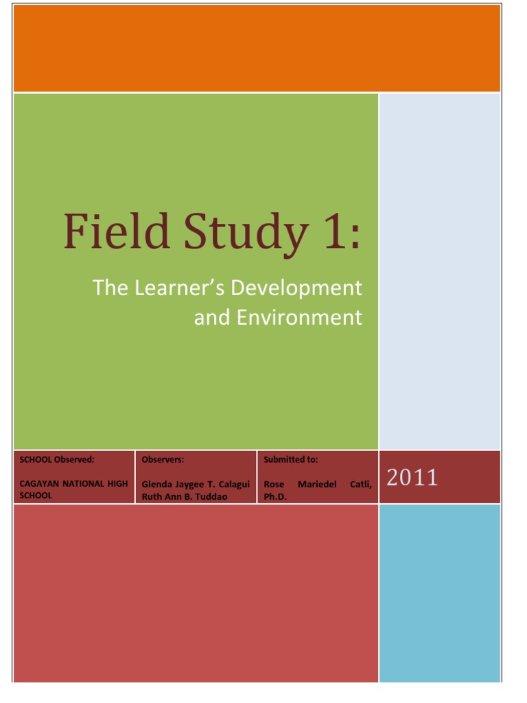 Fs 1 | PDF | Classroom | Teachers