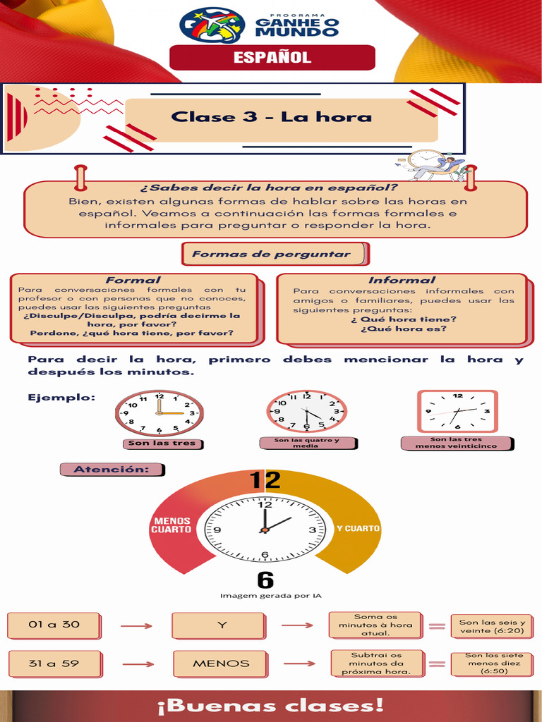 Clase 3 - La Hora | PDF