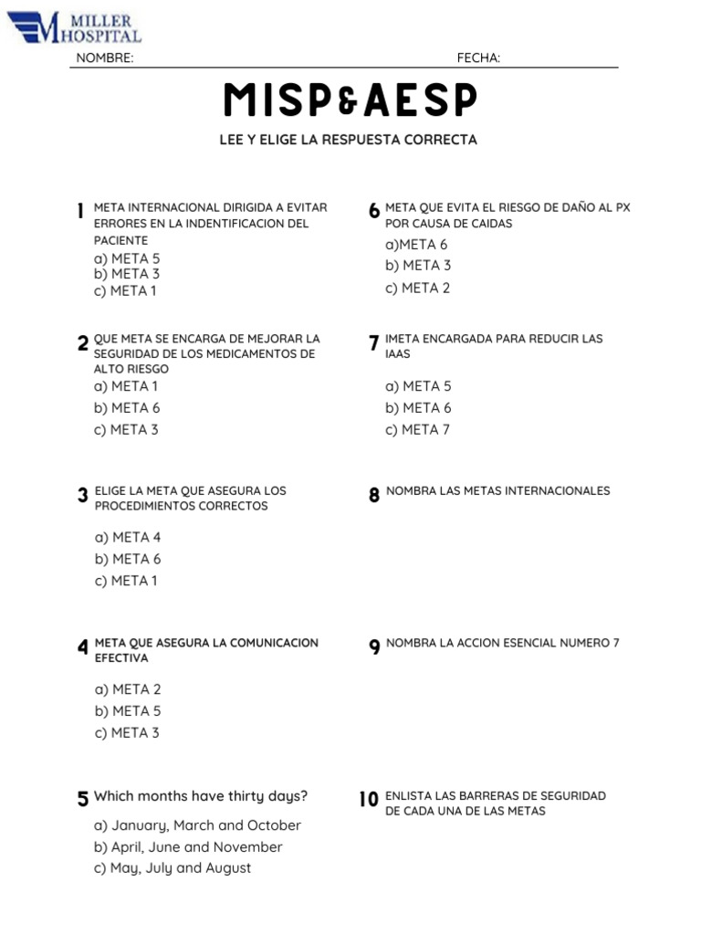 Multiple Choice Quiz Worksheet | PDF