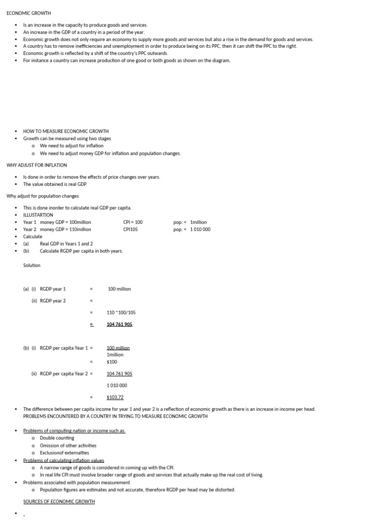 Economic Growth | PDF | Cost Of Living | Gross Domestic Product