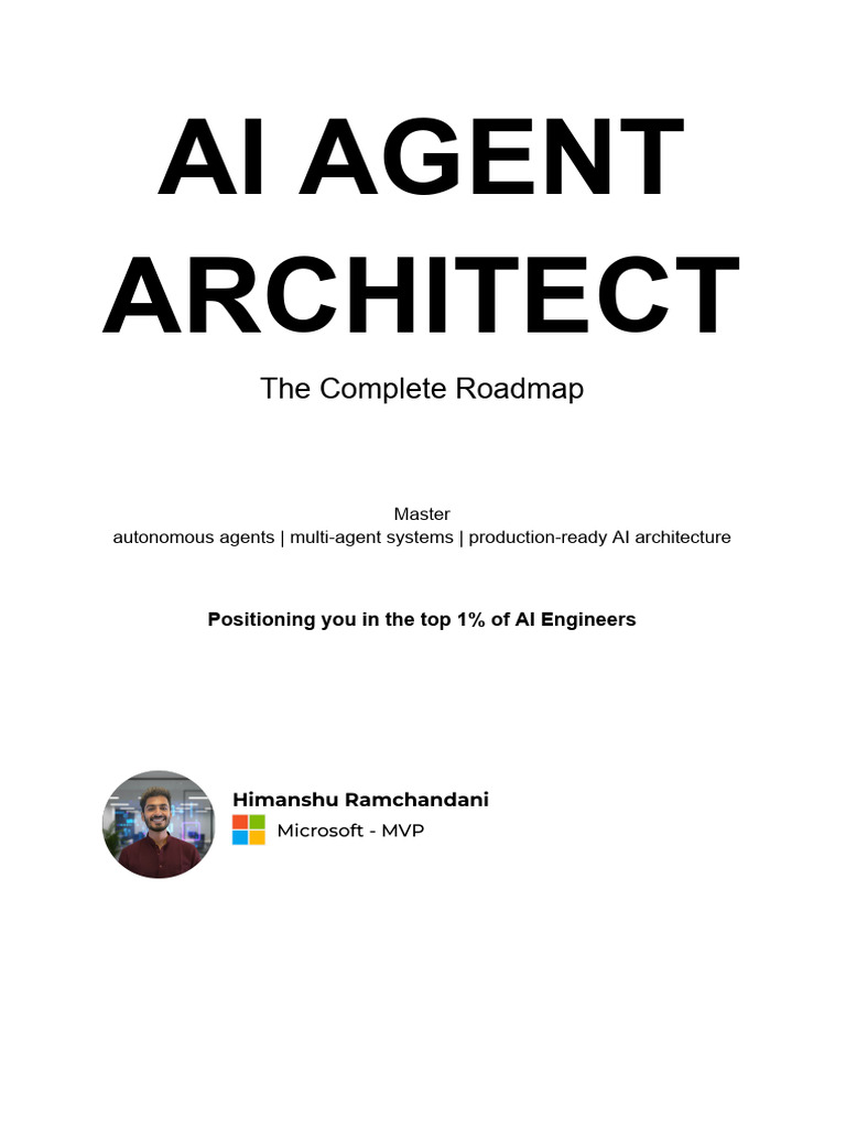 AI Agent Architecture Roadmap Guide | PDF | Artificial Intelligence ...
