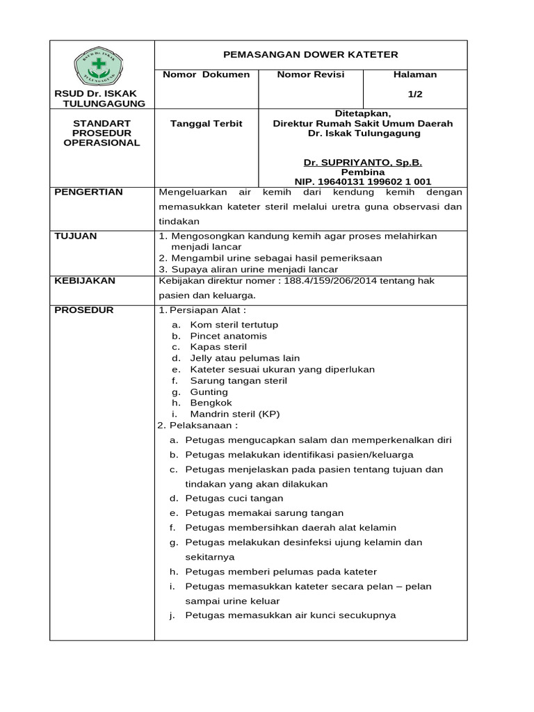 83. Pemasangan Dower Catheter | PDF