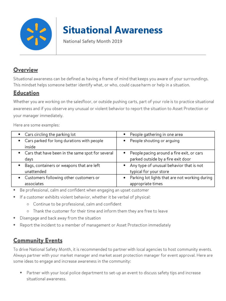 NSM Topic Situational Awareness | PDF