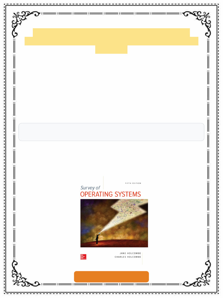 Survey of Operating Systems 5th Edition Jane Holcombe ebook optimized pdf reading | PDF ...