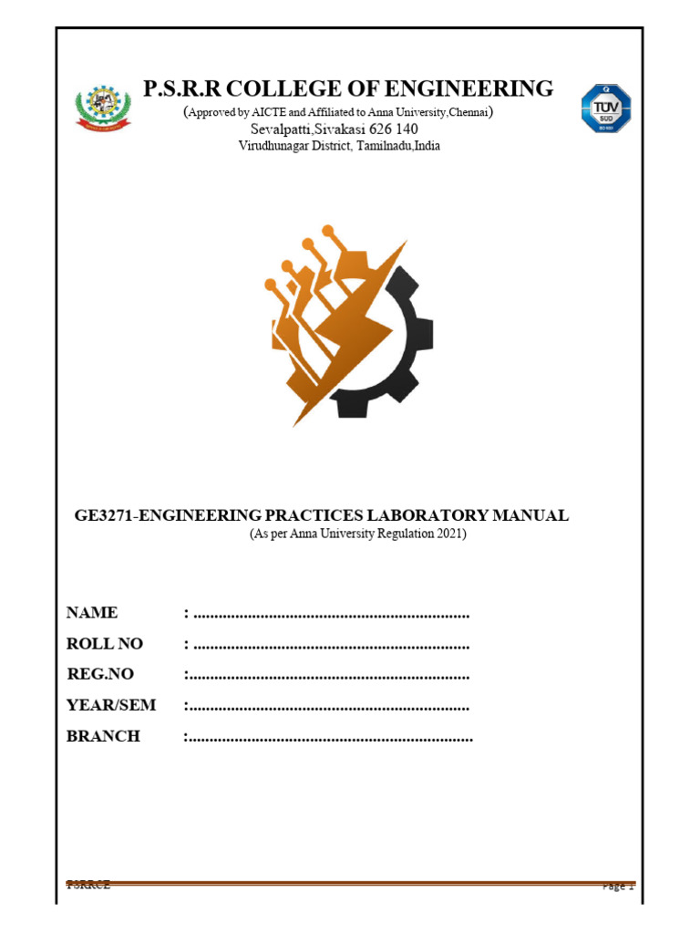 Engineering Practices Lab Manual | PDF | Integrated Circuit | Field ...