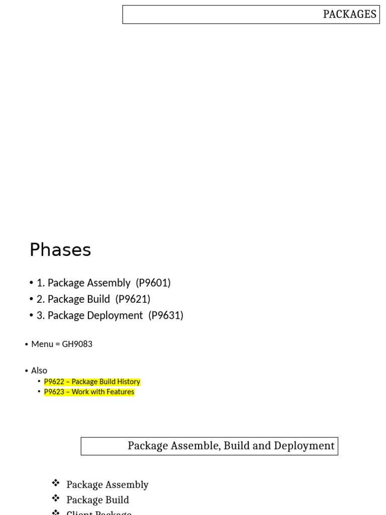 Package Assembly and Build Process Guide | PDF | World Wide Web ...