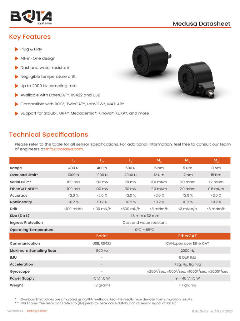 BFT-MEDS-ECAT-M8-MED-DATASHEET-V1.4 | PDF | Physical Layer Protocols