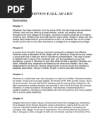 Chapter Summaries of Things Fall Apart | PDF