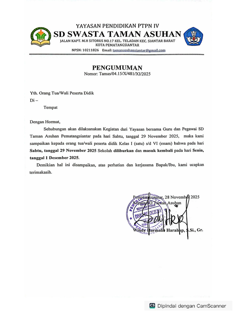 PENGUMUMAN | PDF