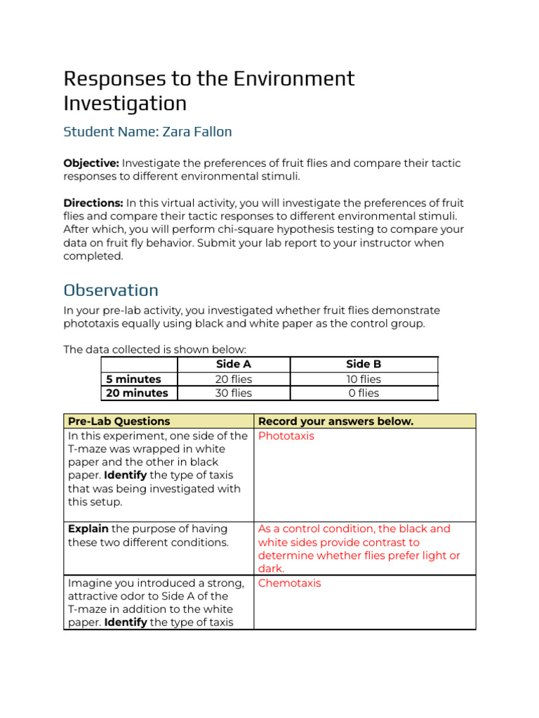 Copy of 8.01 Lab Report Template.docx | PDF | Chi Squared Test | Experiment