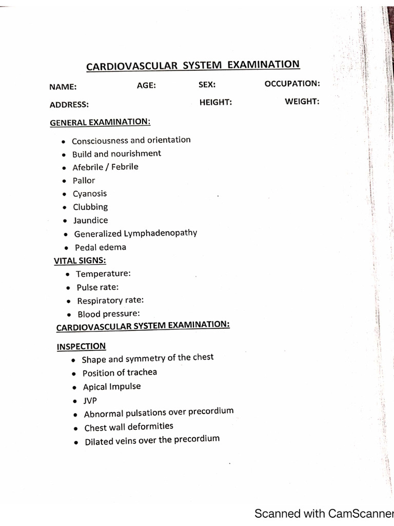 CVS Casesheet | PDF