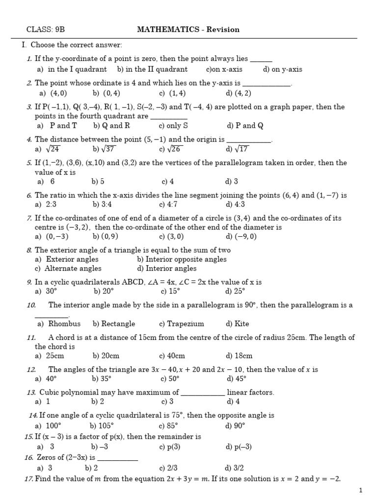 Revision Term 2 | PDF | Numbers | Real Number