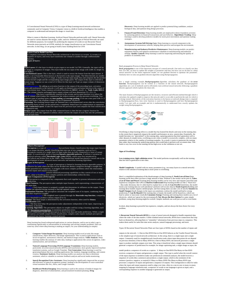 A Convolutional Neural Network | PDF | Deep Learning | Machine Learning