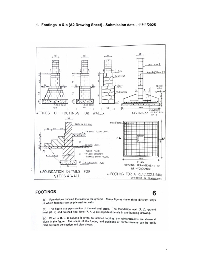Module 4 DWG - Footing Cross Junction, Piers - 202 - 251104 - 114656 | PDF