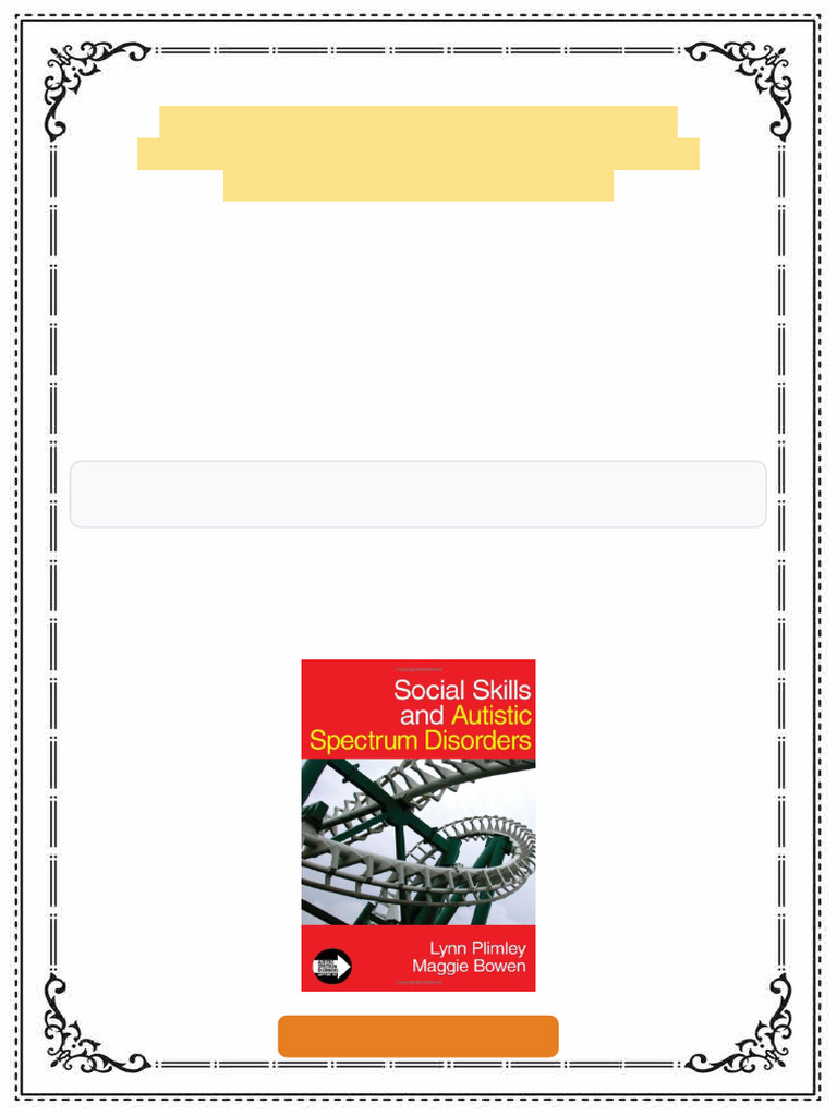 Unlock The Full Version of Social Skills and Autistic Spectrum ...