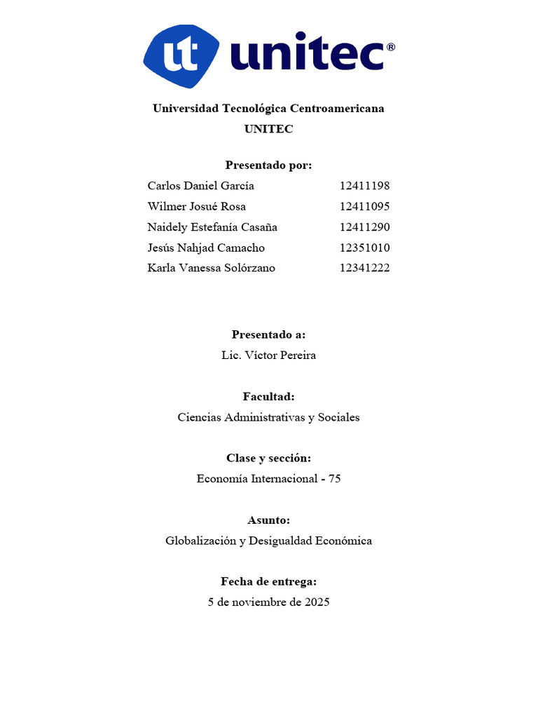 Annotated-Globalizaci%C3%B3n y Desigualdad Econ%C3%B3mica | PDF ...