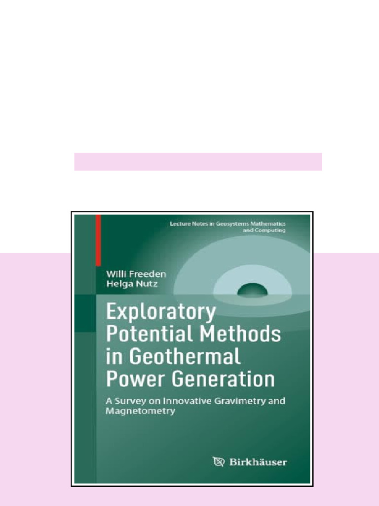 (Ebook) Exploratory Potential Methods in Geothermal Power Generation by ...