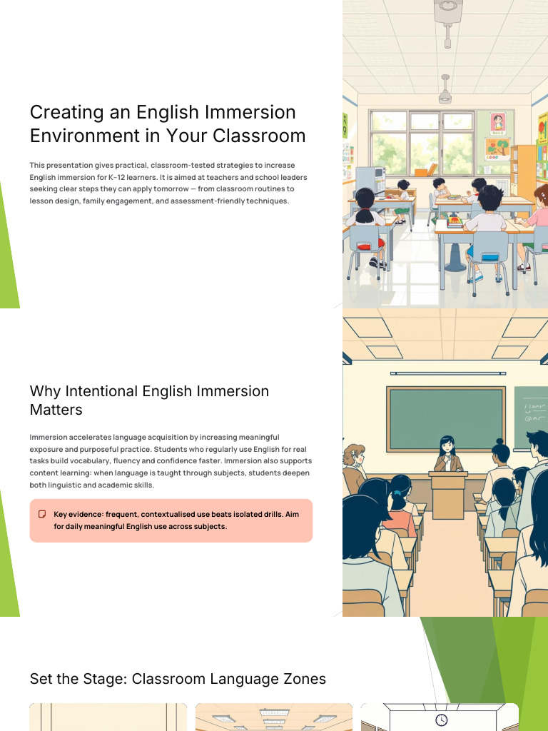 English Immersion Strategies for Classrooms | PDF | English Language ...