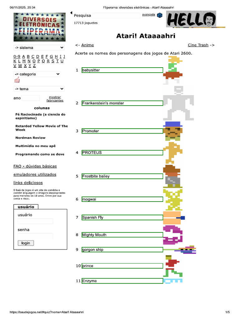 Atari Sprites | PDF