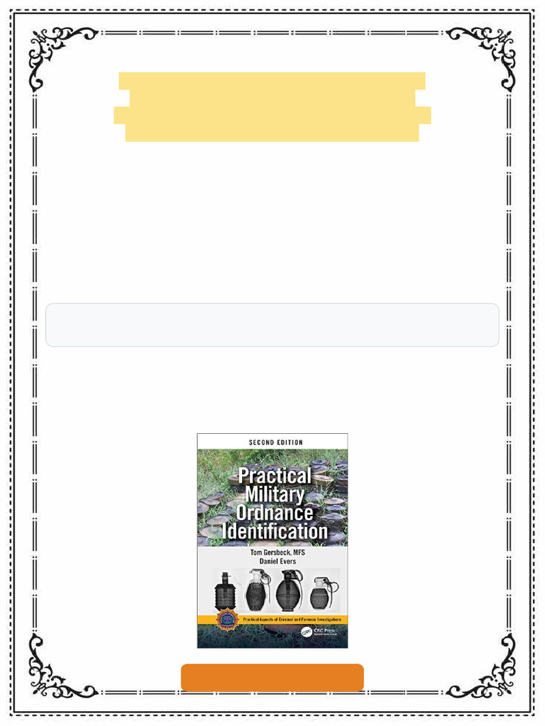 Practical Military Ordnance Identification Practical Aspects of ...