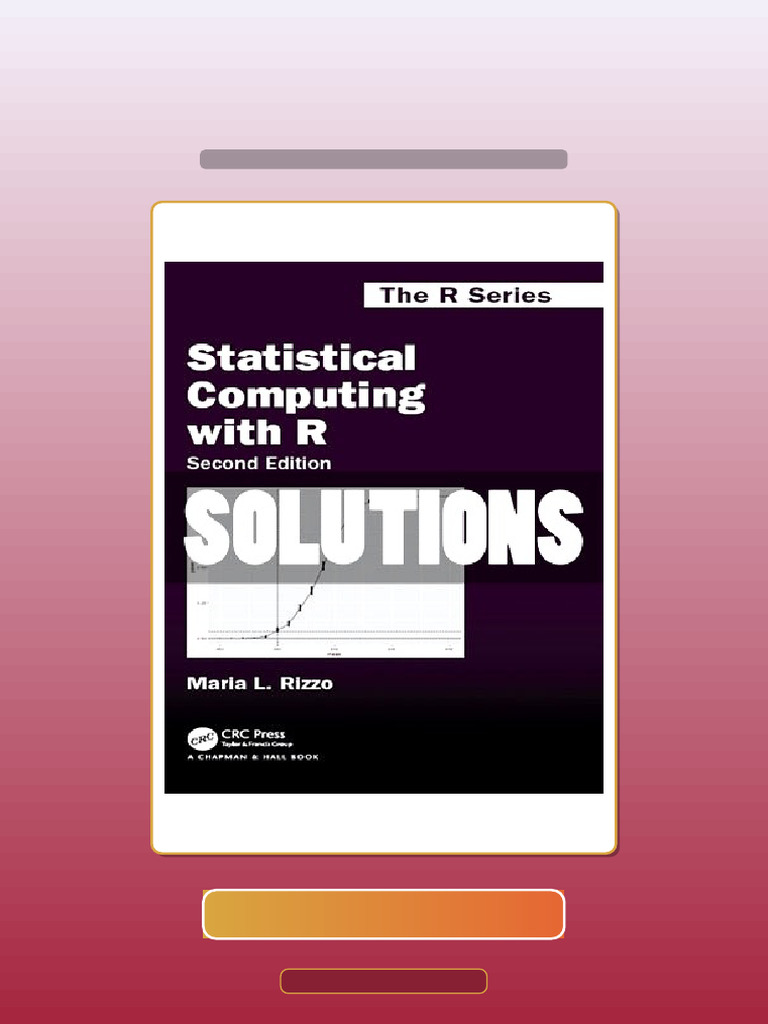Statistical Computing With R 2nd Edition Rizzo Ebook and TestBank ...