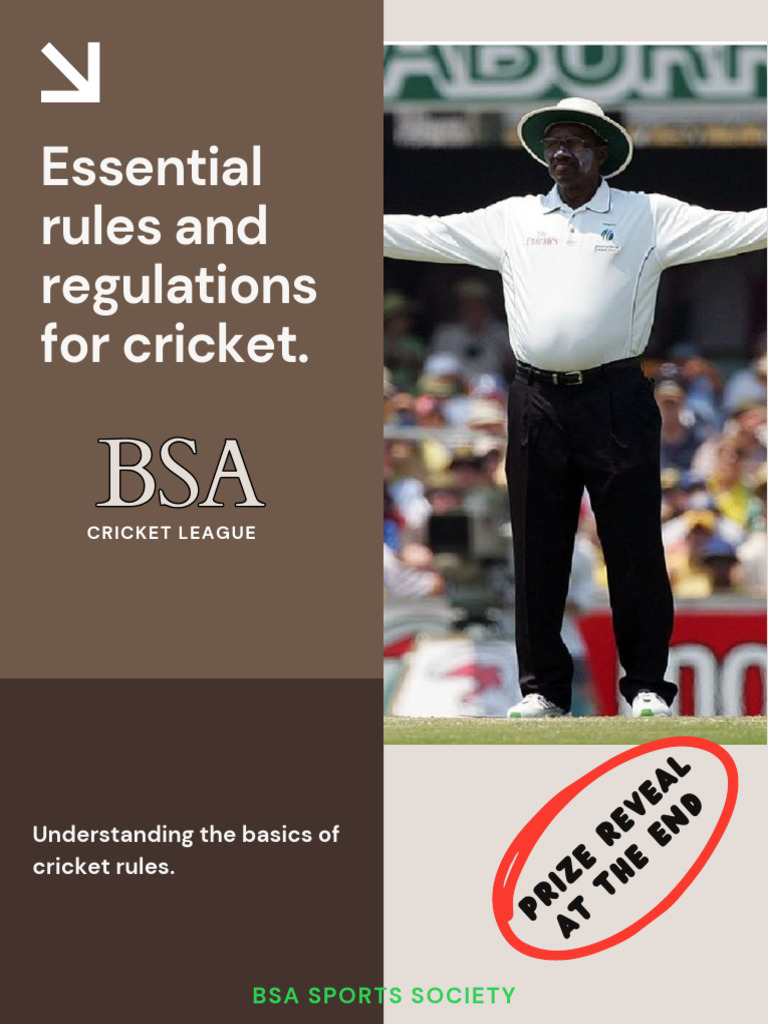 Cricket League Rules and Regulations | PDF | Cricket | Ball And Bat Games