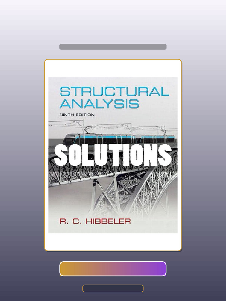 Structural Analysis 9th Edition Hibbeler Ebook and TestBank Bundle ...