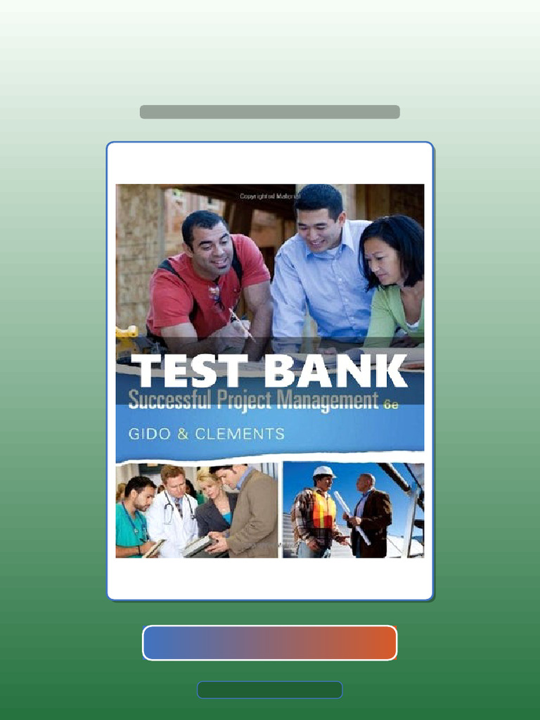 Successful Project Management 6 Ed Gido Ebook and TestBank Bundle | PDF ...