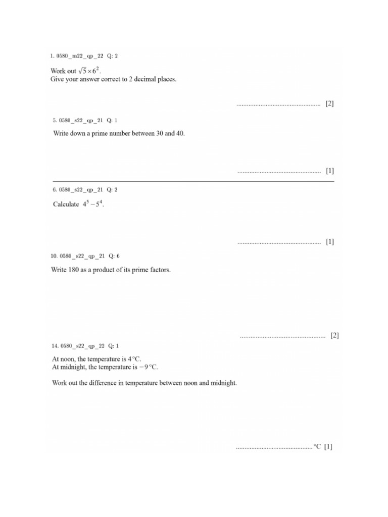 Numbers E1.1-E1.3 | PDF