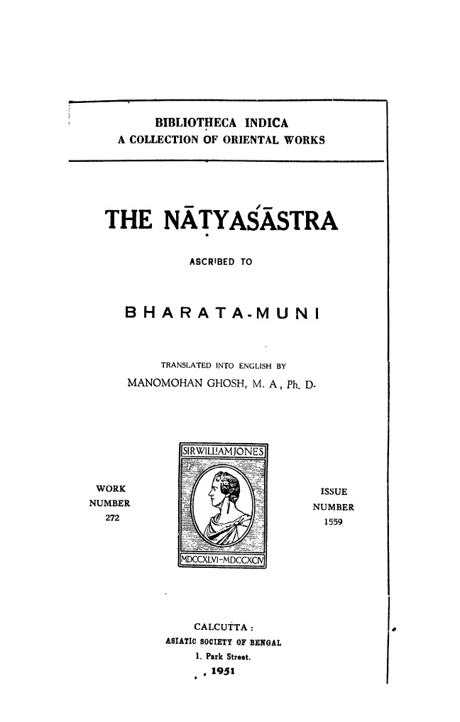 Natya Shastra Translation Volume 1 - Bharat Muni | PDF