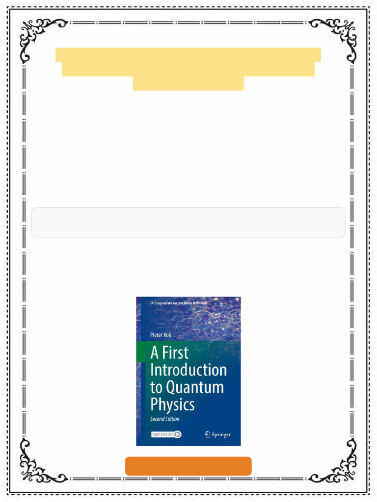 A First Introduction to Quantum Physics, 2nd edition Pieter Kok ebook ...