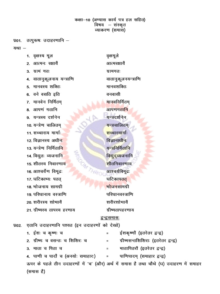 Class-10 Grammar Samash | PDF