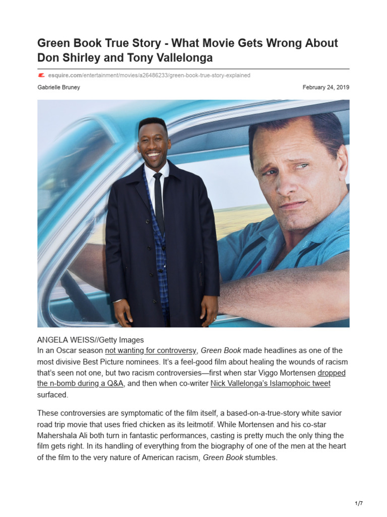 Green Book True Story - What Movie Gets Wrong About Don Shirley and ...
