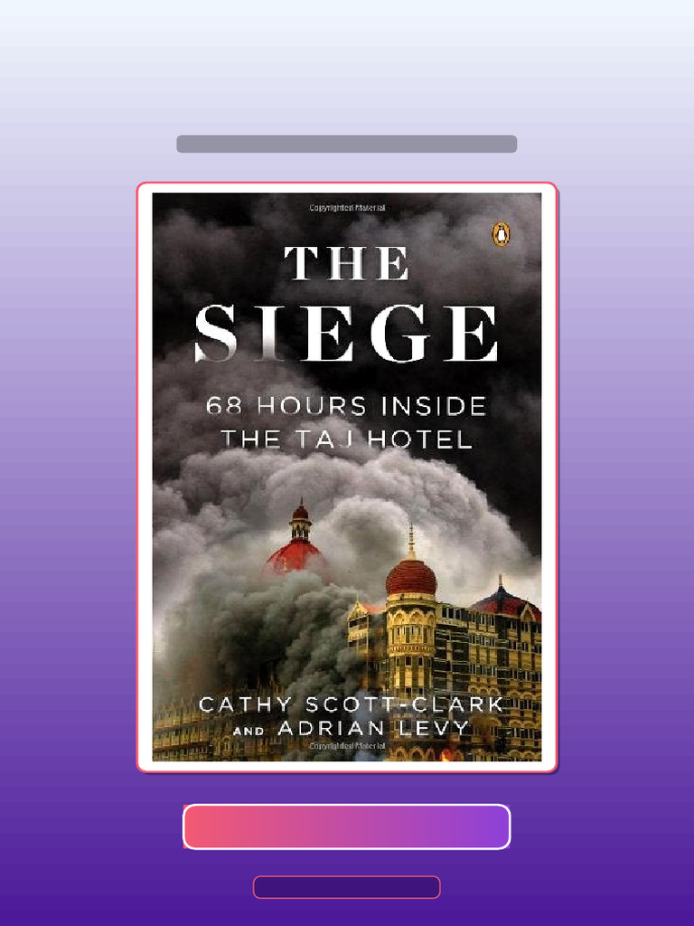 Test Bank for the Siege 68 Hours Inside the Taj Hotel | PDF ...