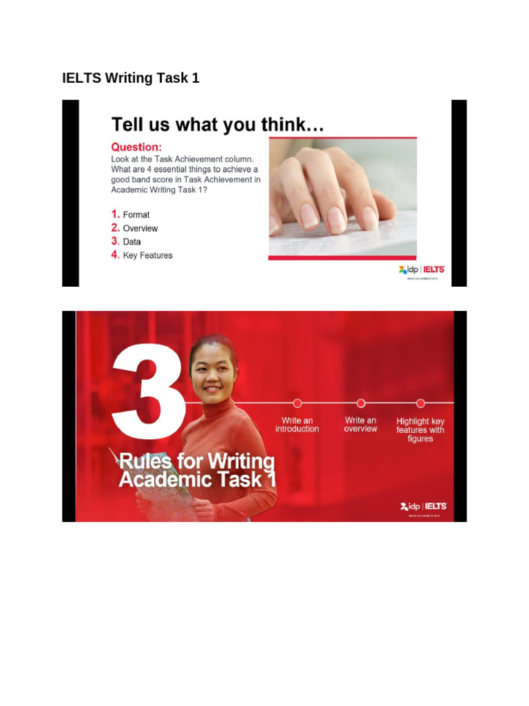 IELTS Writing Task 1 | PDF