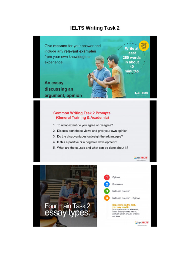IELTS Writing Task 2 Guide | PDF