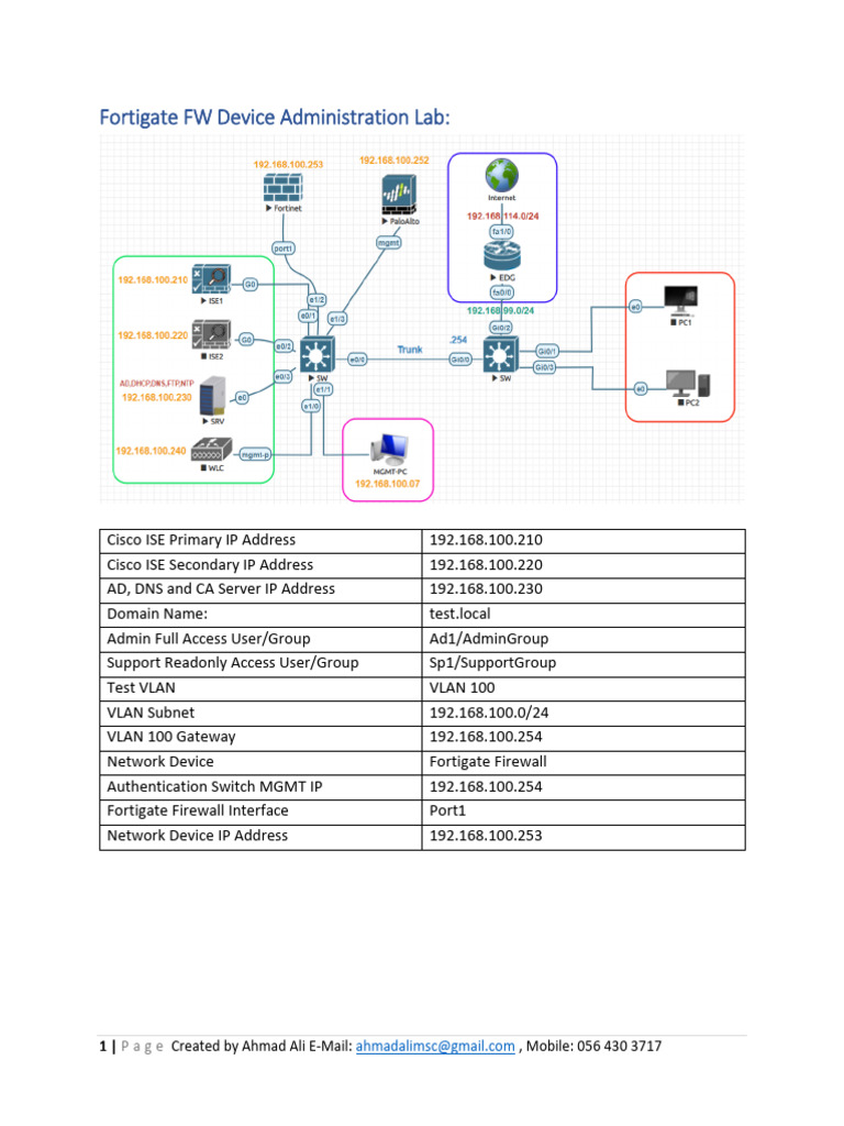 Fortigate Firewall TACACS+ Setup Guide | PDF | Radius | Computer Network