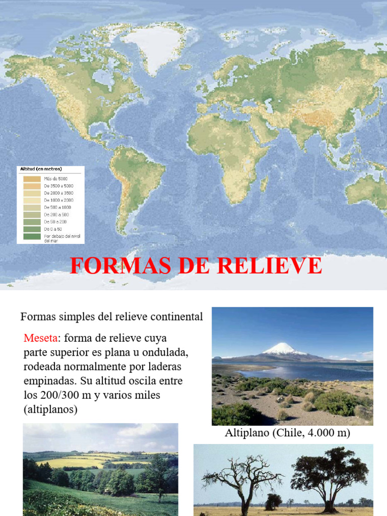 Formas de Relieve | PDF | Montañas | Terreno