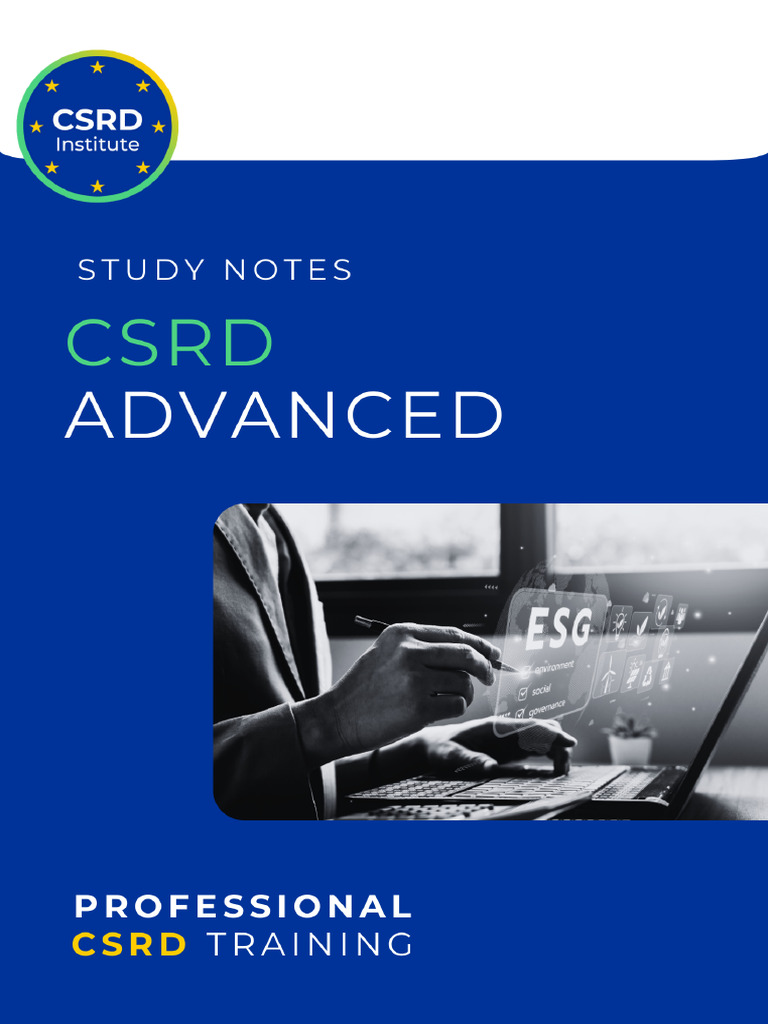 CSRD Advanced (2025) - Study Notes - Module 3 | PDF | Climate Change ...
