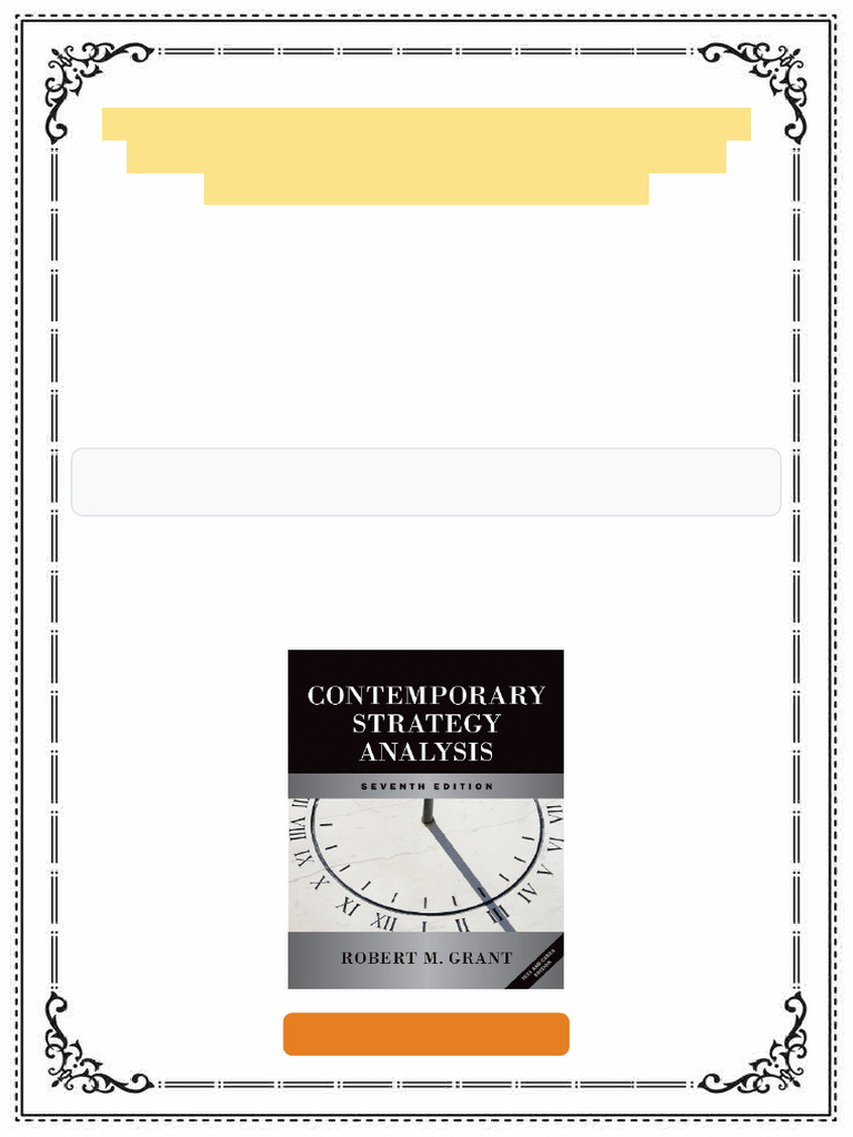 Contemporary Strategy Analysis and Cases: Text and Cases 7th Edition ...