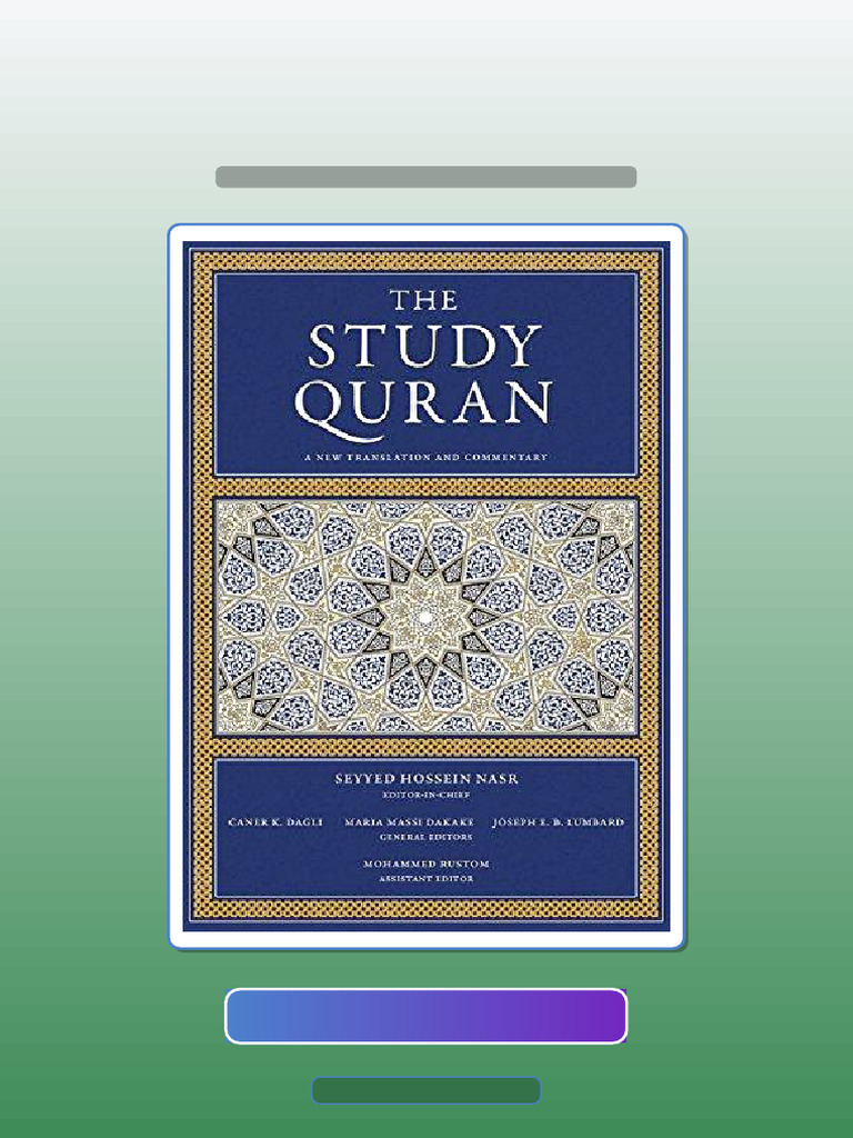 Test Bank for the Study Quran a New Translation and Commentary | PDF ...