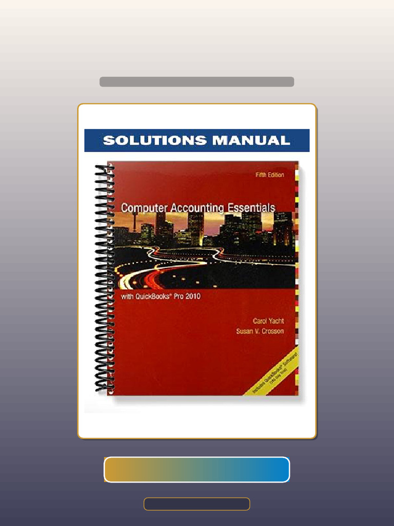 Computer Accounting Essentials With QuickBooks Pro 2010 5th Edition by ...