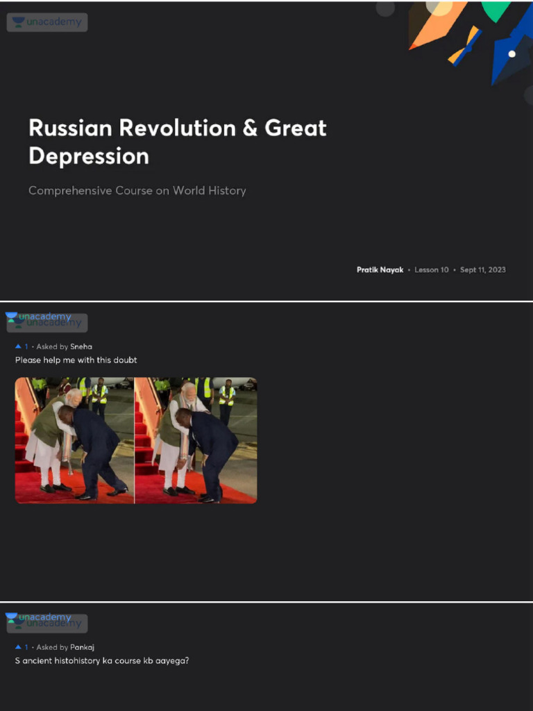 L10 Russian Revolution Great Depression No Anno | PDF