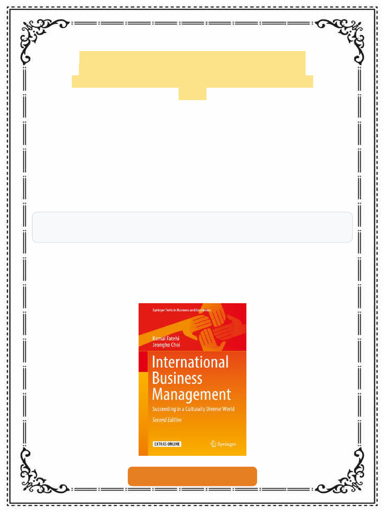 International Business Management: Succeeding in a Culturally Diverse ...