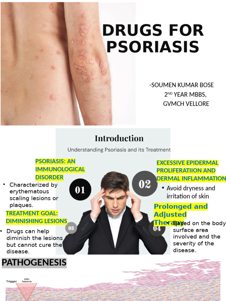 Drugs For Psoriasis | PDF | Psoriasis | Diseases And Disorders